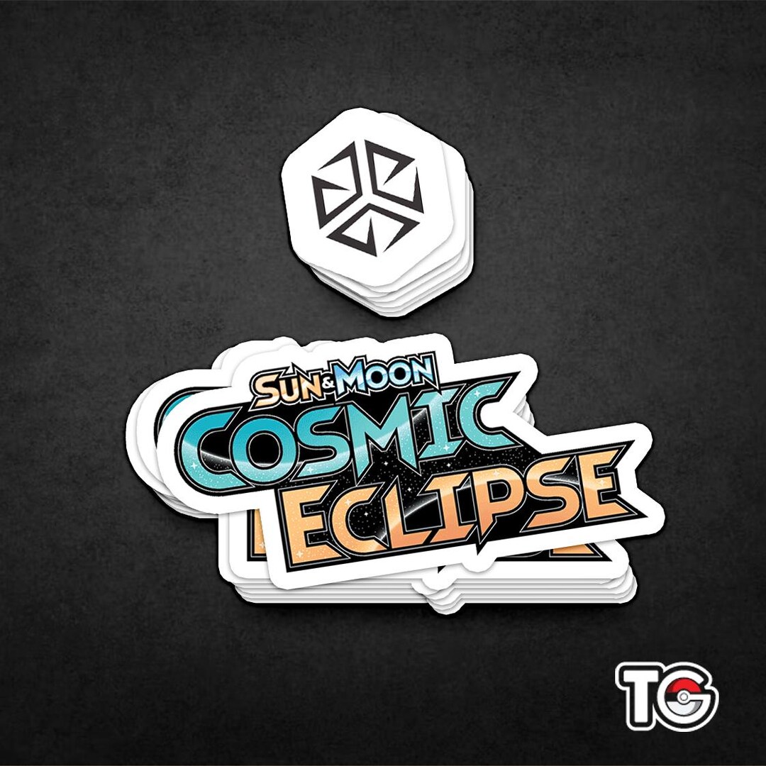 Pokemon Sun and Moon Cosmic Eclipse Sticker/binder Label - Etsy