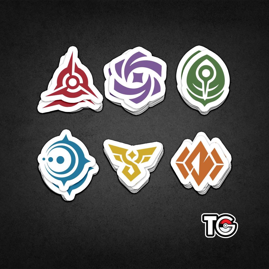 Riftbound TCG Rune Stickers/binder Labels - Etsy