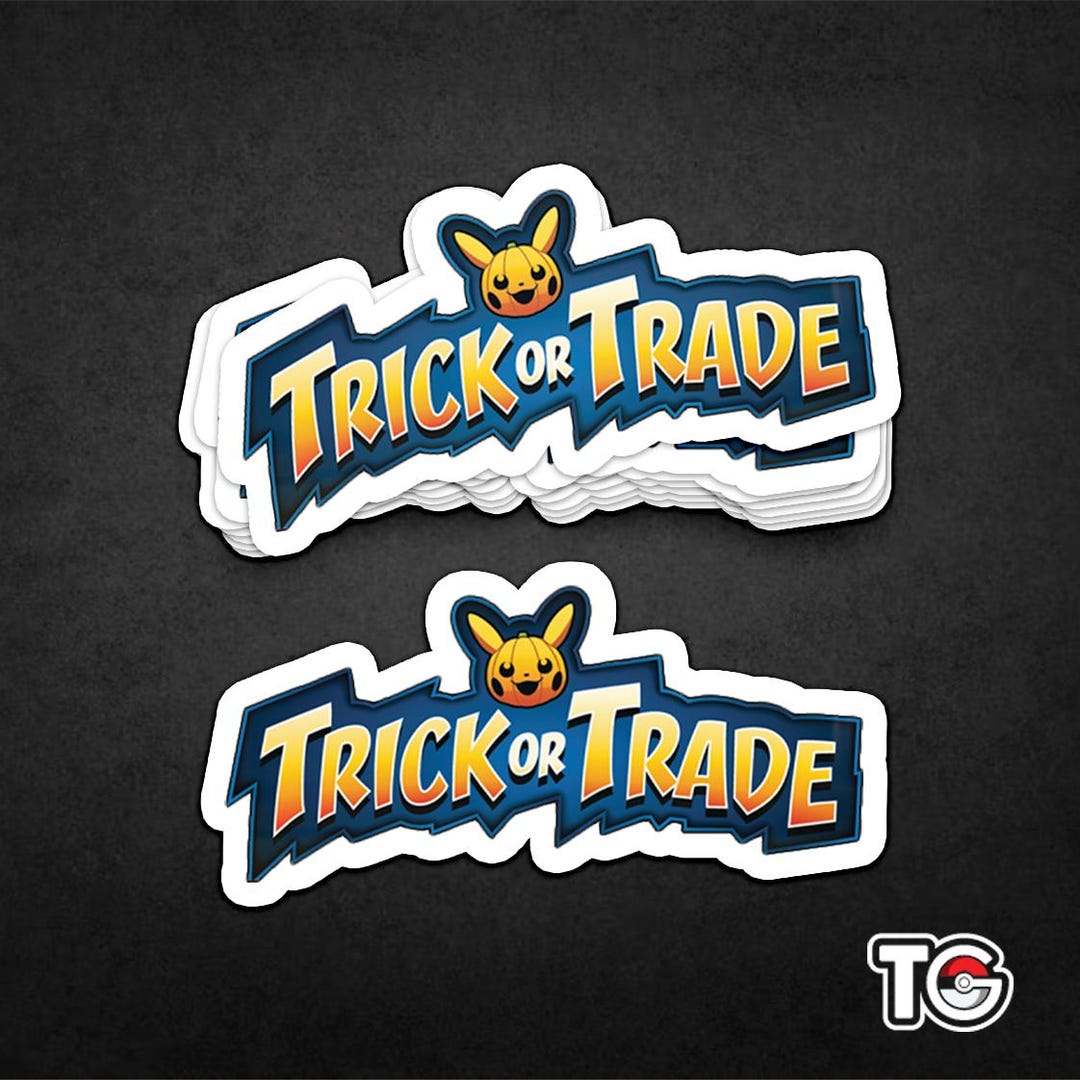 Pokémon Trick or Trade Sticker/binder Label - Etsy