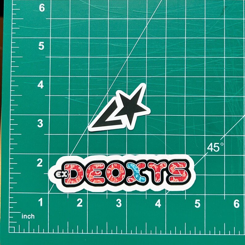 Pokemon EX Deoxys Sticker/binder Label - Etsy
