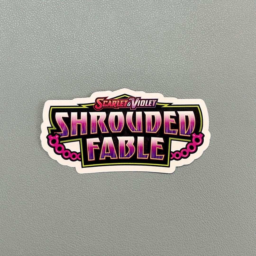 Pokemon Scarlet & Violet Shrouded Fable Sticker/binder Label - Etsy