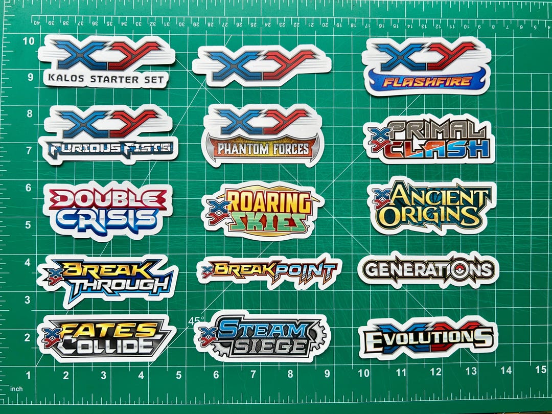 Pokemon XY Sticker/binder Label Set - Etsy