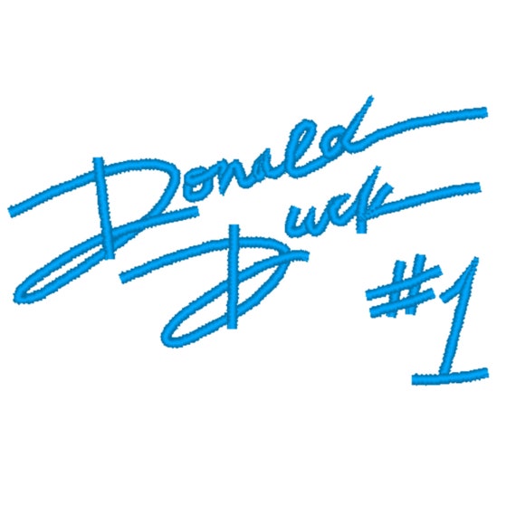 Donald Duck Signature