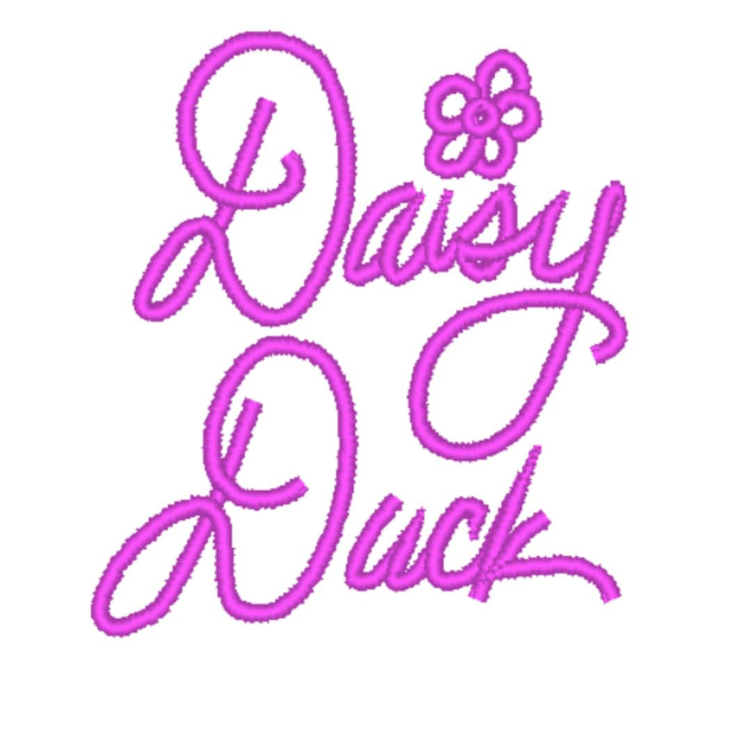 Daisy Duck - Autograph Design for Machine Embroidery - Etsy