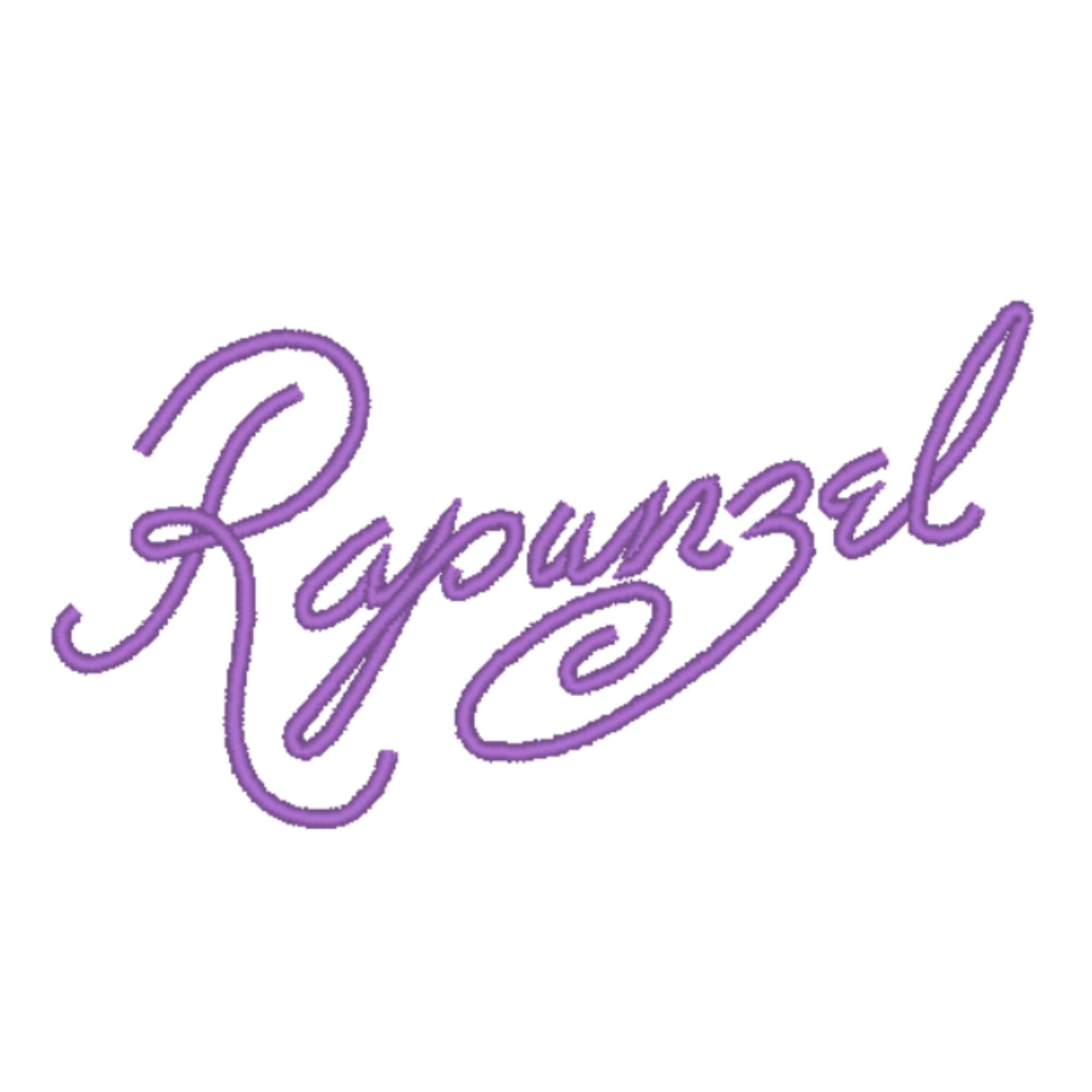 Rapunzel Autograph Design for Machine Embroidery - Etsy