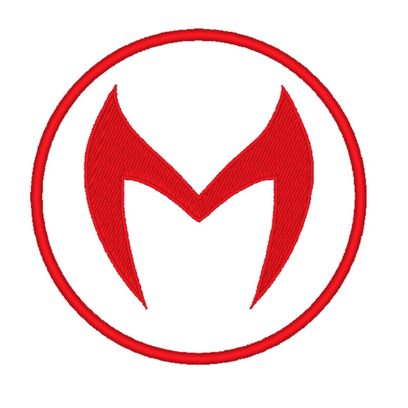 Scarlet Witch Marvel Avengers Patch Design for Machine - Etsy