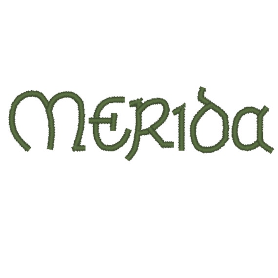 Merida Autograph Design for Machine Embroidery - Etsy