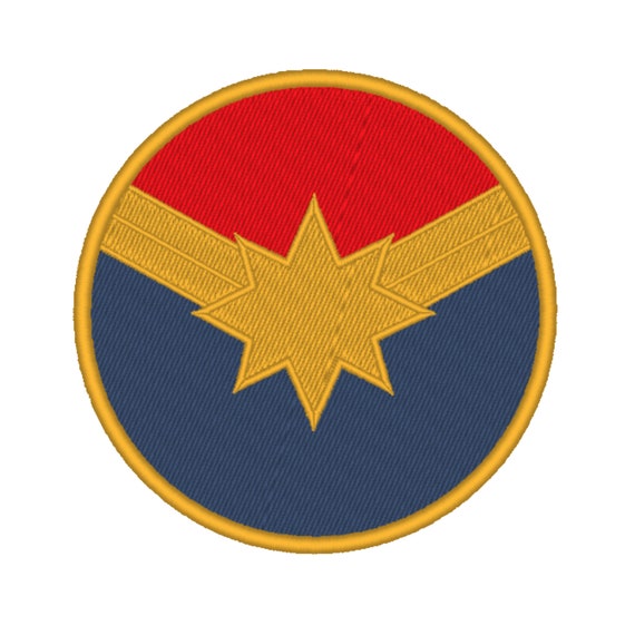 Captain Marvel Marvel Avengers Patch Design for Machine | Etsy
