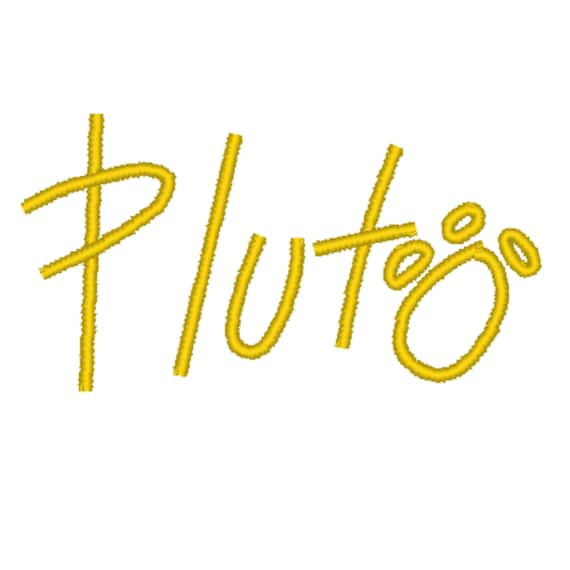 Pluto Autograph Design for Machine Embroidery - Etsy