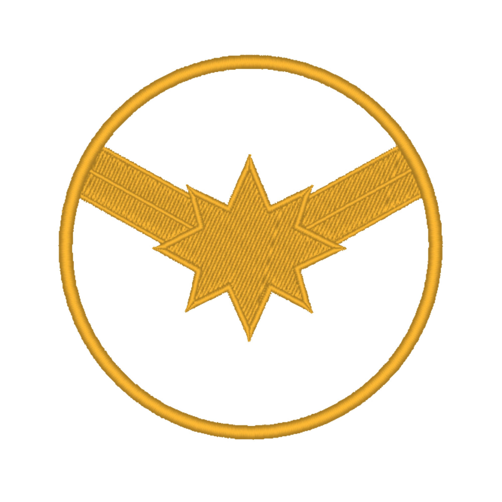 Captain Marvel Marvel Avengers Patch Design for Machine | Etsy