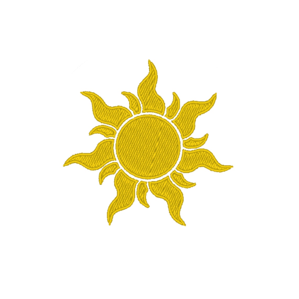 Tangled Sun Patch Design for Machine Embroidery - Etsy