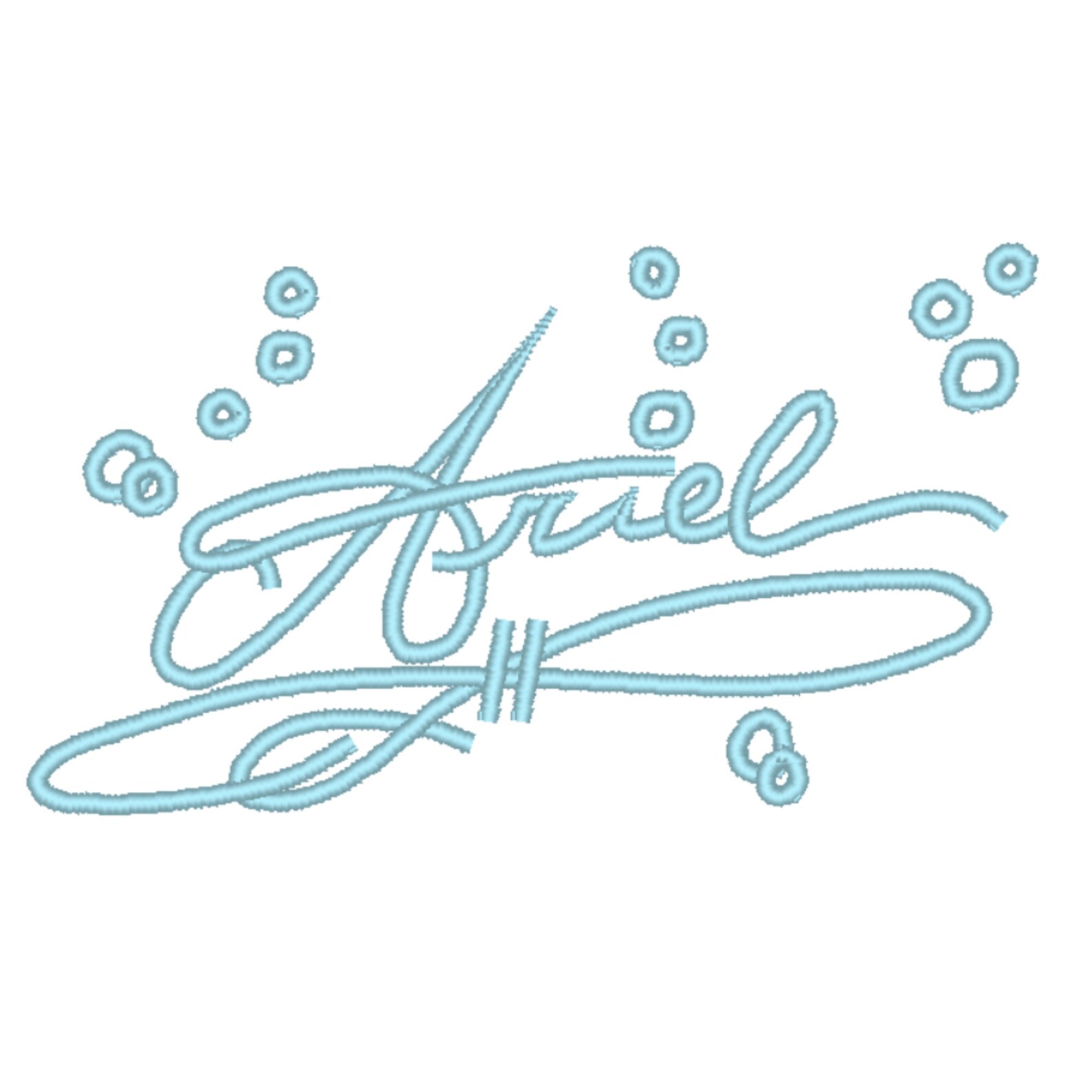 Ariel - Autograph Design for Machine Embroidery - Etsy