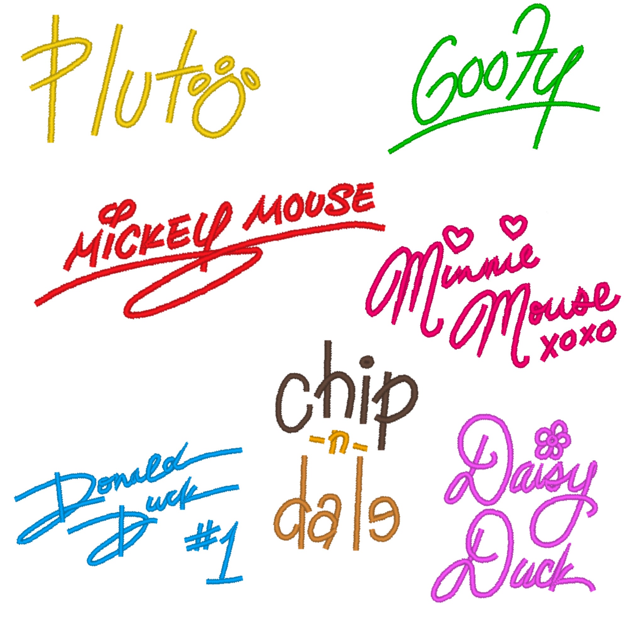 Minnie Mouse Autograph Font