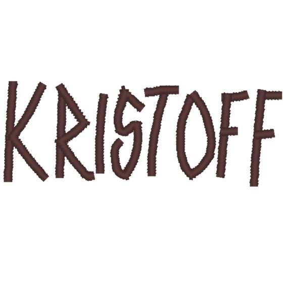 Kristoff Autograph Design for Machine Embroidery - Etsy