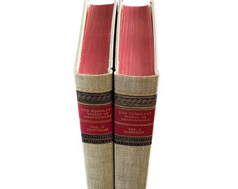 Vintage Booksthe Complete Works of William Shakespeare Set of 2 Books ...