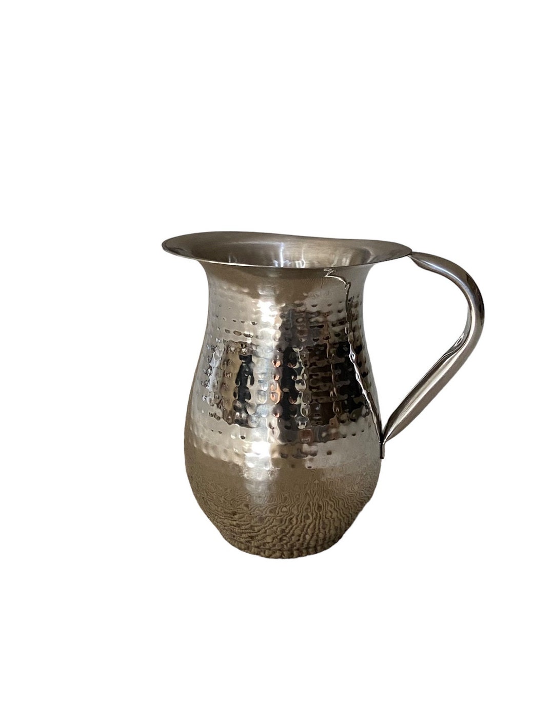 Hammered Stainless Steel Water Pitcher - Etsy
