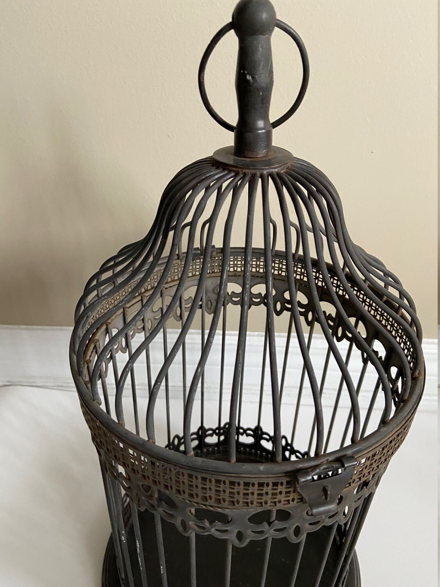 Vintage Bird Cage. Decorative Metal Cage With Fine Details. - Etsy