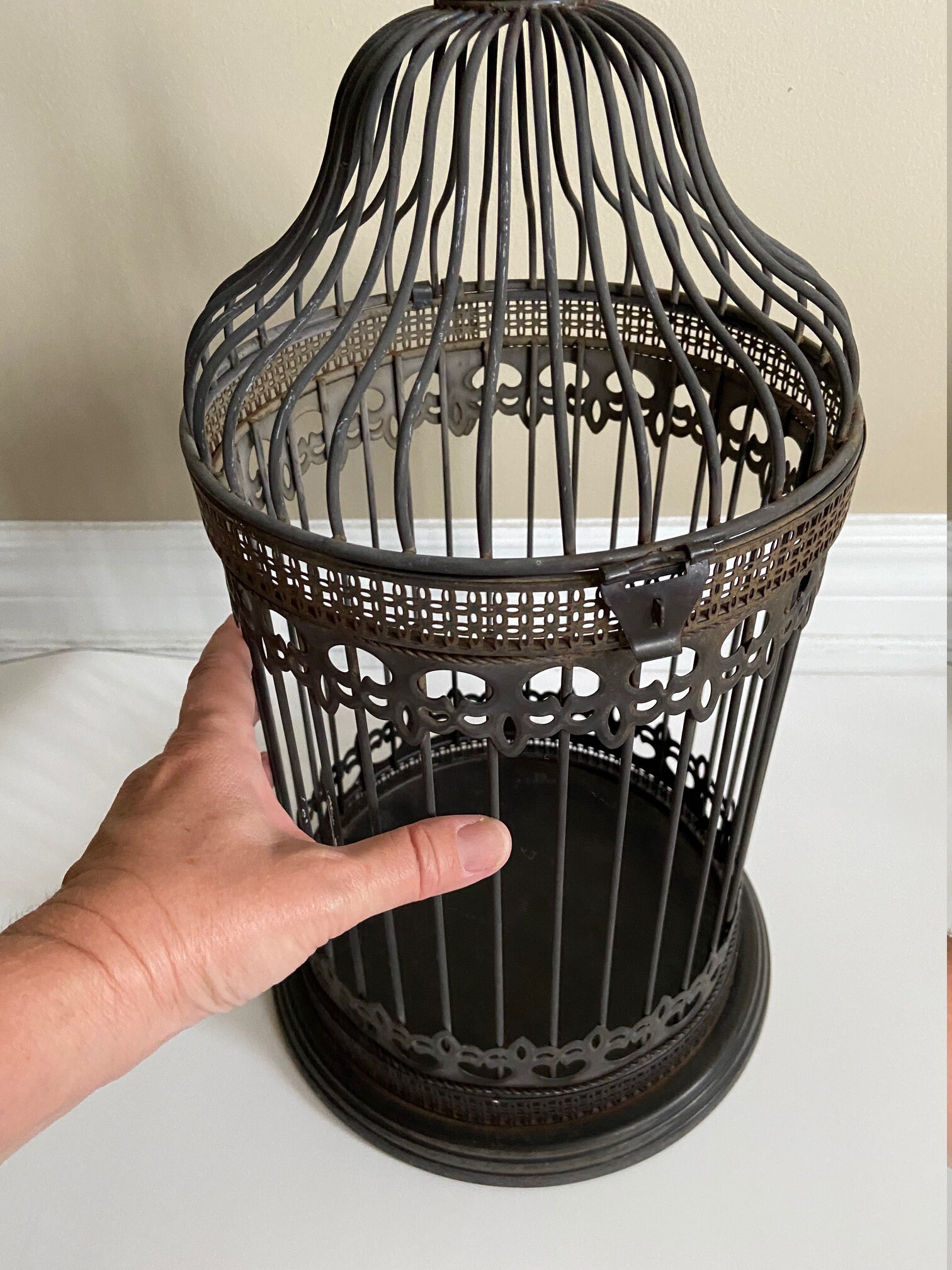 Vintage Bird Cage. Decorative Metal Cage With Fine Details. - Etsy