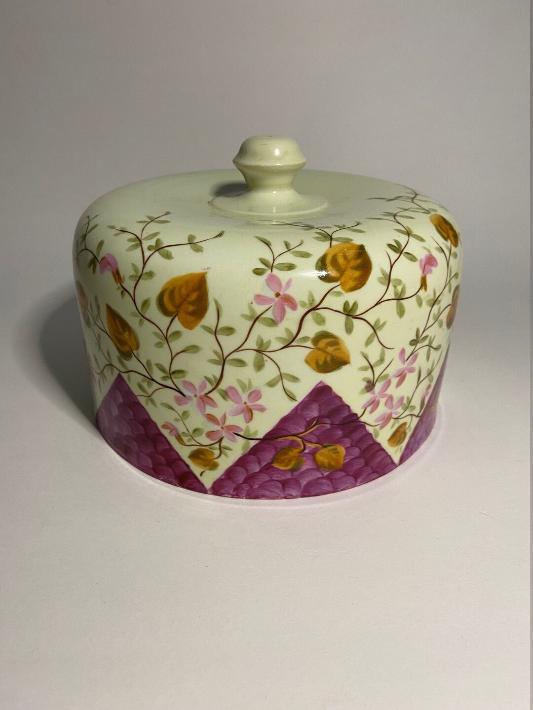 Hand Painted Ceramic Dome. Mature Colors and Fine Details. - Etsy