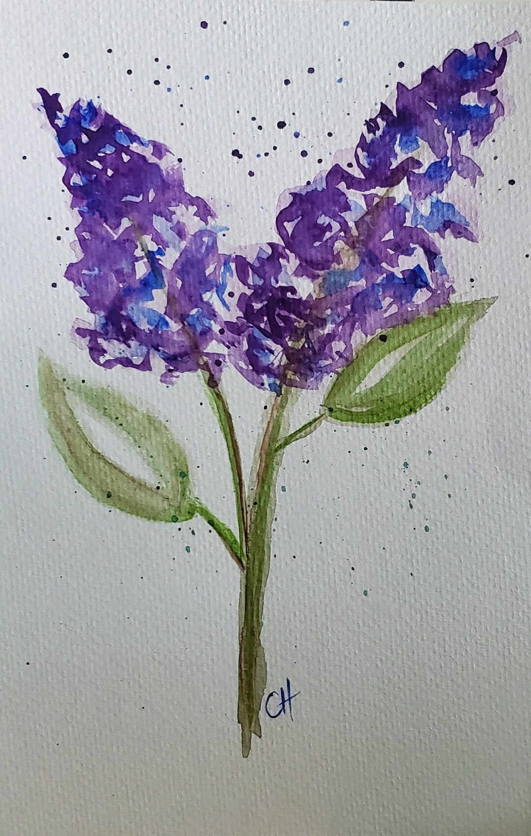 Lilac Watercolor - Etsy