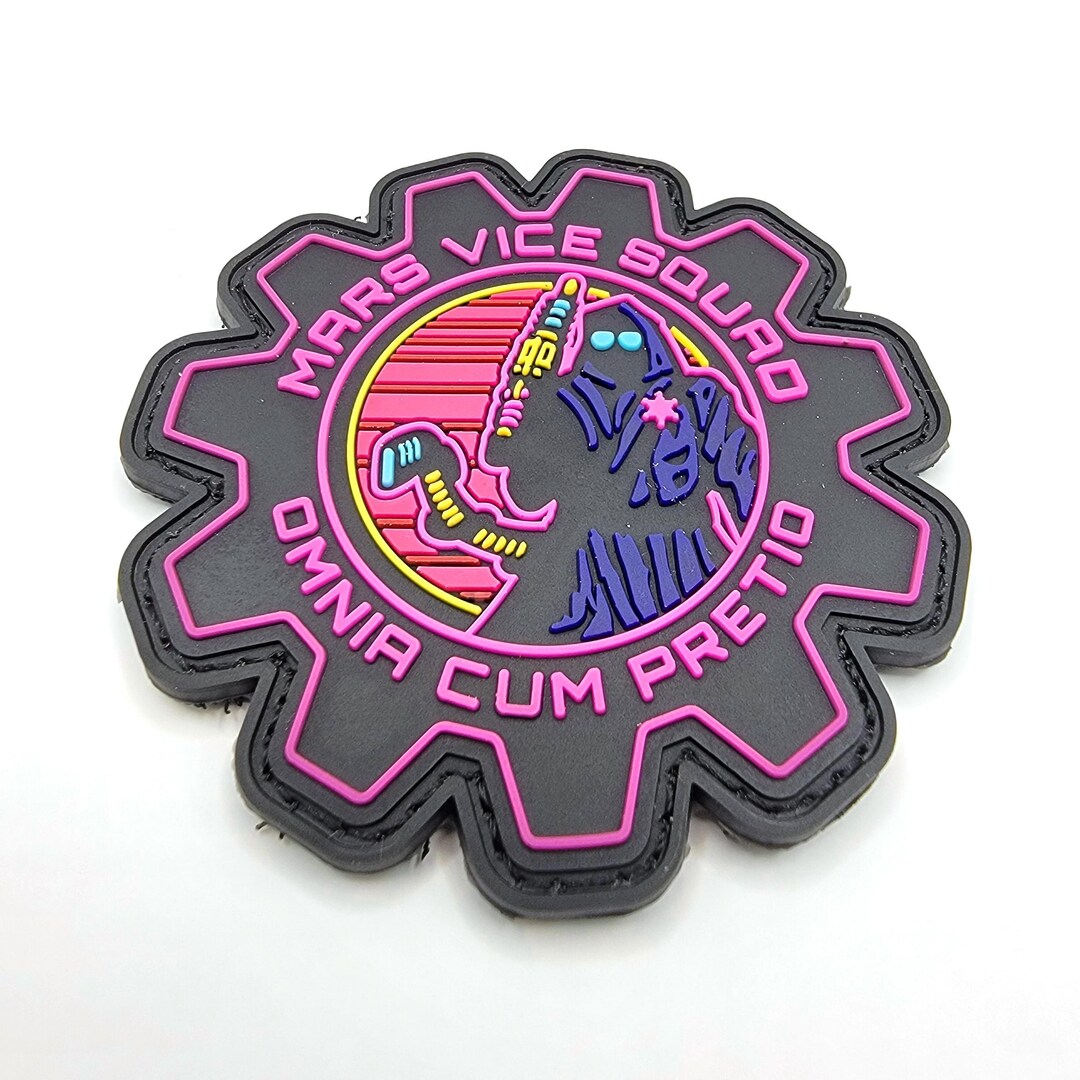 Mars Vice Squad PVC Morale Patch for Backpacks Wargaming Gift Science ...