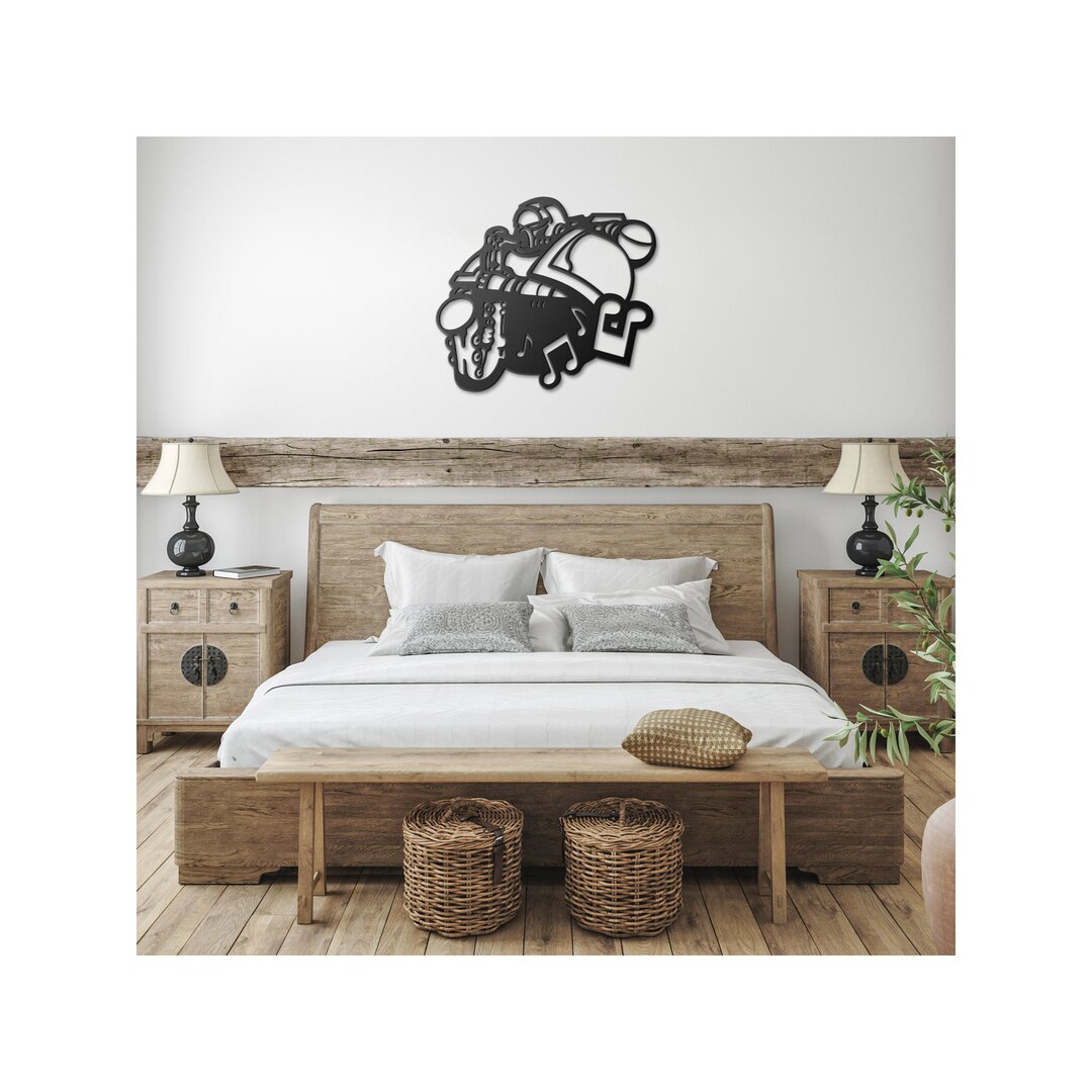 Metal Wall Hanging Space Marine Chapter Sax Saxophone Science Fiction ...
