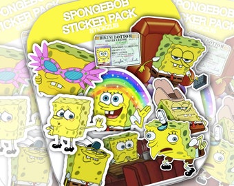 Spongebob stickers | Etsy