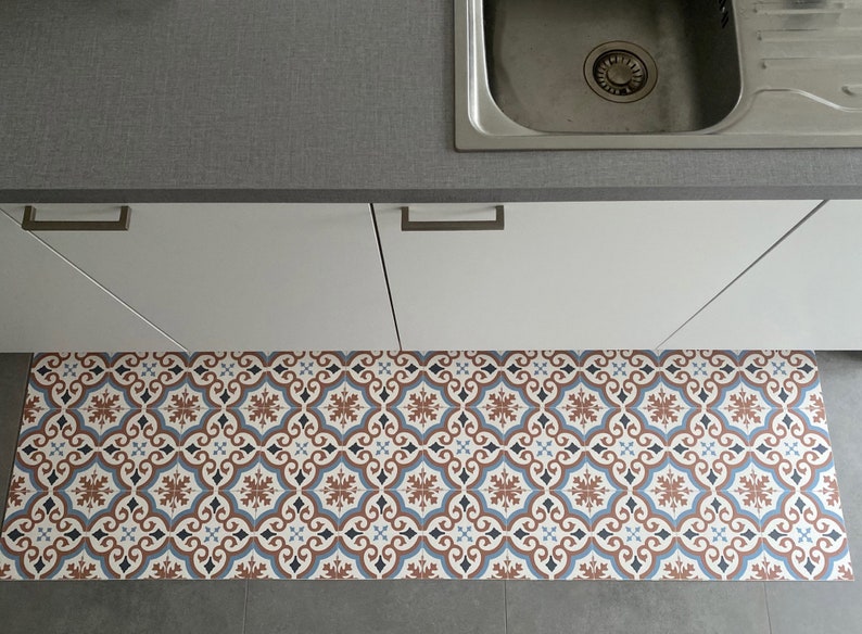 VLETEREN Vinyl Kitchen Runner PVC Carpet. Anti-slip. for - Etsy