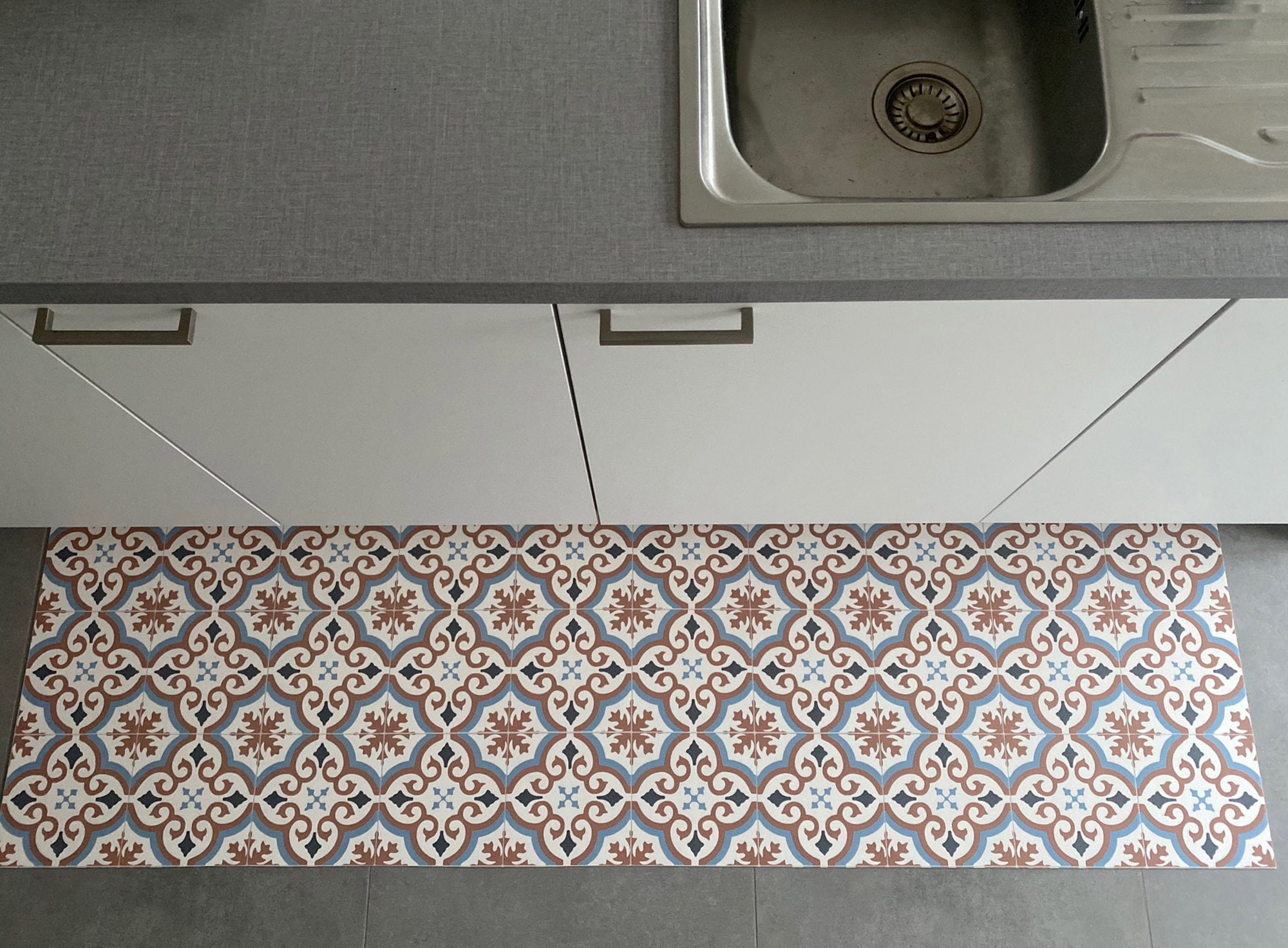 VLETEREN Vinyl Kitchen Runner PVC Carpet. Anti-slip. for - Etsy