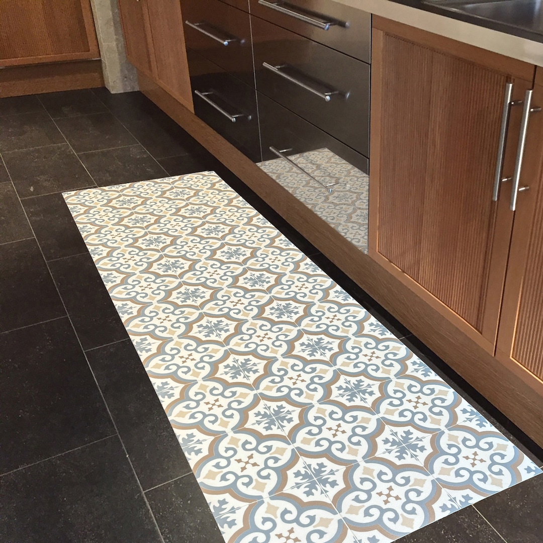 DUCHESSE Vinyl Kitchen Runner PVC Carpet. Anti Slip. for Protection of ...