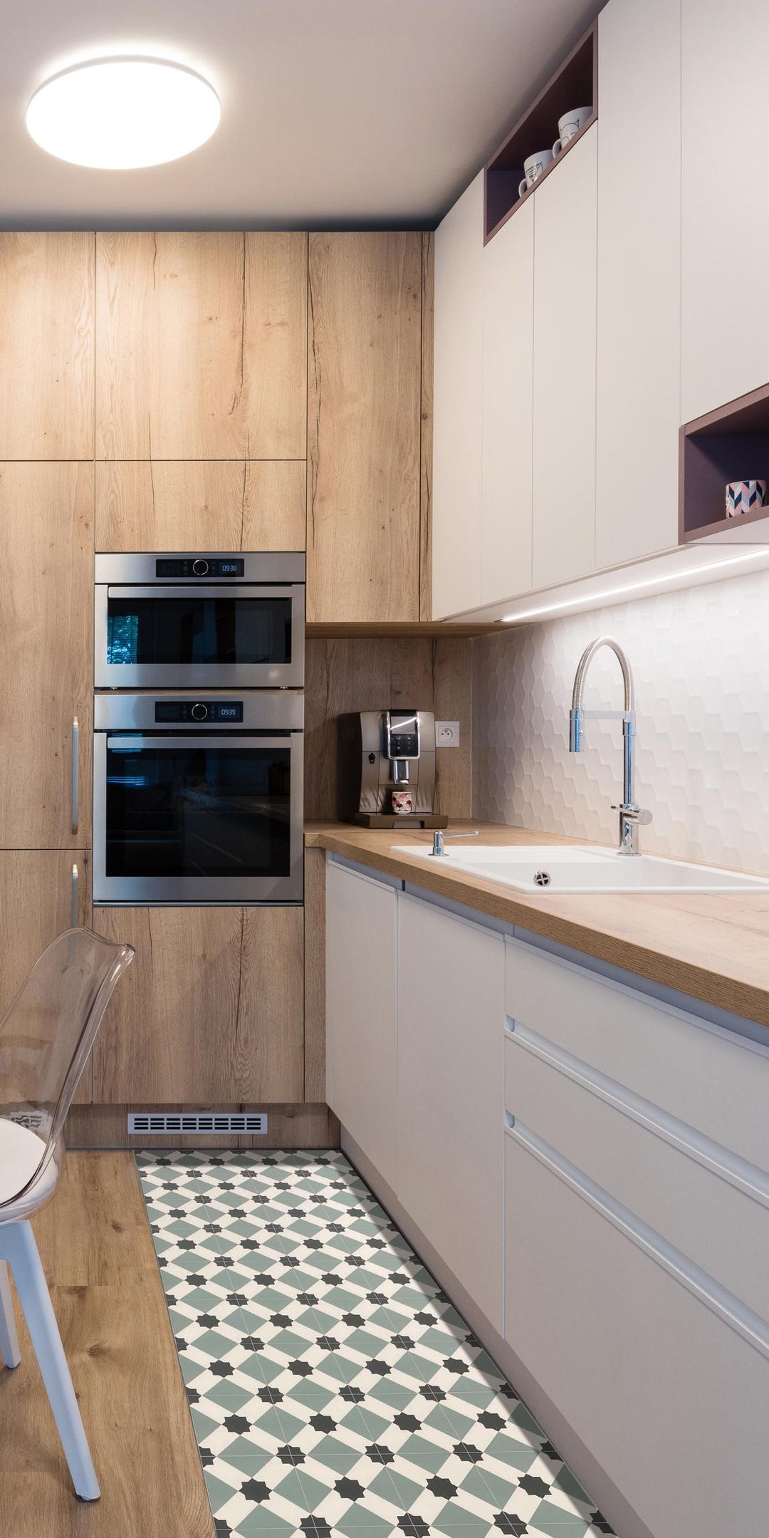 POSTEL - Vinyl Kitchen Runner PVC Carpet. Anti-slip. for Floor ...