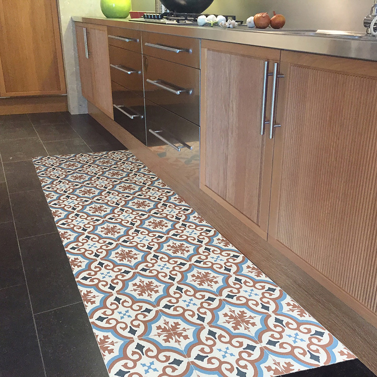 VLETEREN Vinyl Kitchen Runner PVC Carpet. Anti-slip. for - Etsy