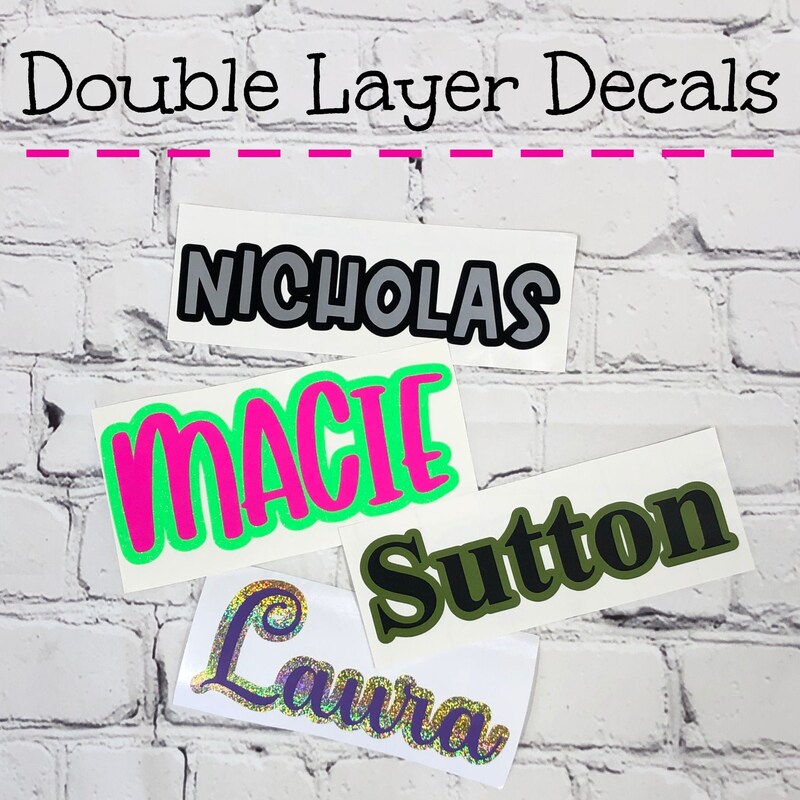 Layered Vinyl Decal - Etsy