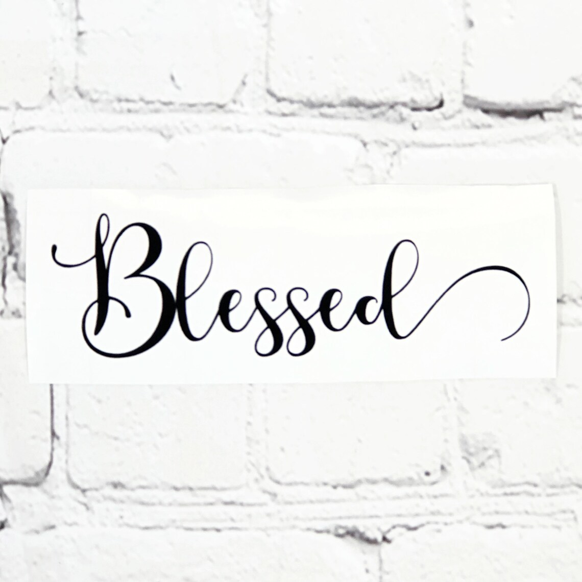 Blessed Vinyl Decal Christian Decal Car Decal Blessed - Etsy