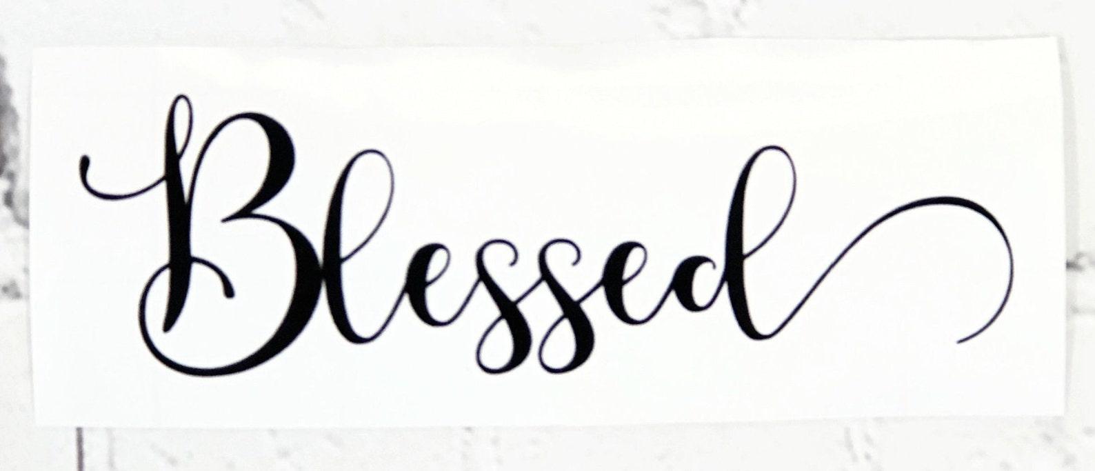 Blessed Vinyl Decal Christian Decal Car Decal Blessed - Etsy