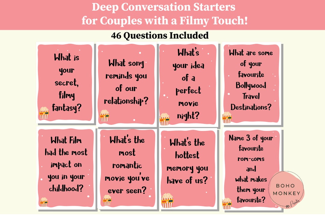 Deep Conversation Starters for Couples With a Filmy Touch! Valentines ...
