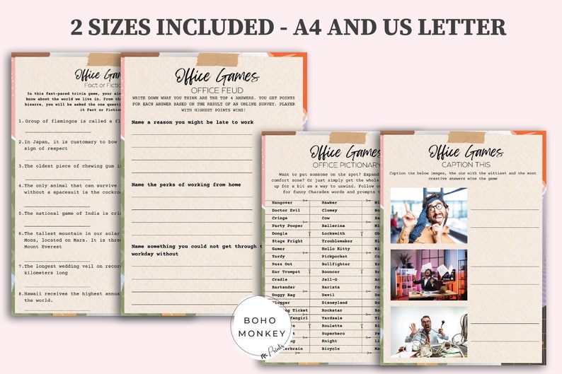 Customisable Office Games Bundle Team Games Office Party Office Feud ...