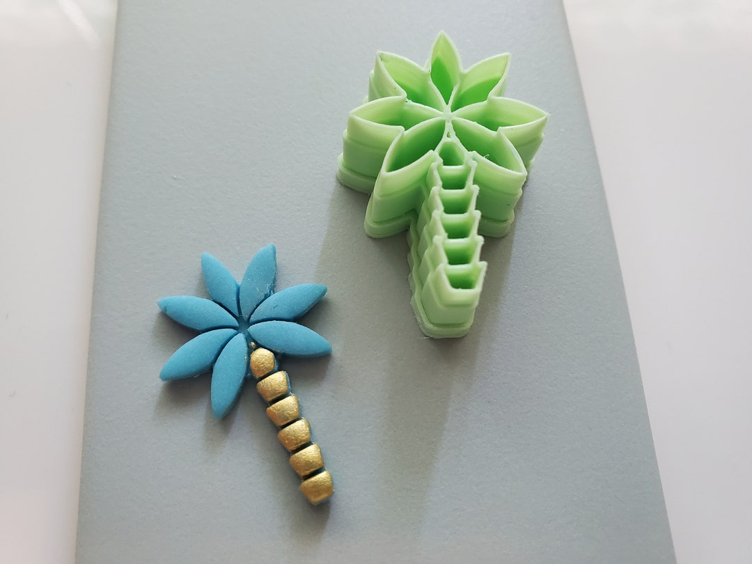 Palm Tree Cutter,polymer Clay Cutter, Polymer Clay Stamp, Jewelry ...