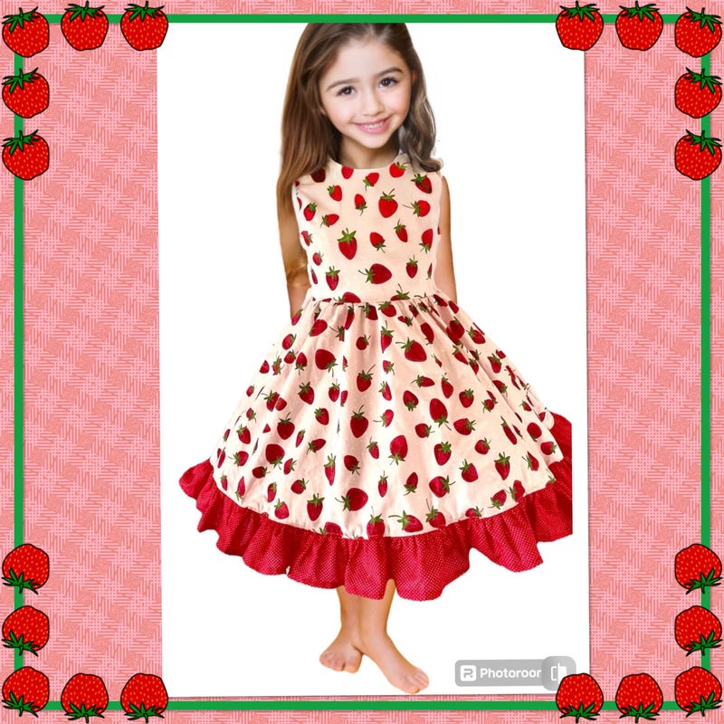 Strawberry Dress - Etsy