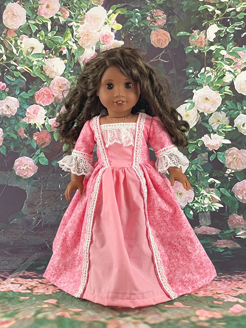 18 Inch Doll Colonial Formal Dress, Hamilton Doll Dresses, 18 Inch Doll ...