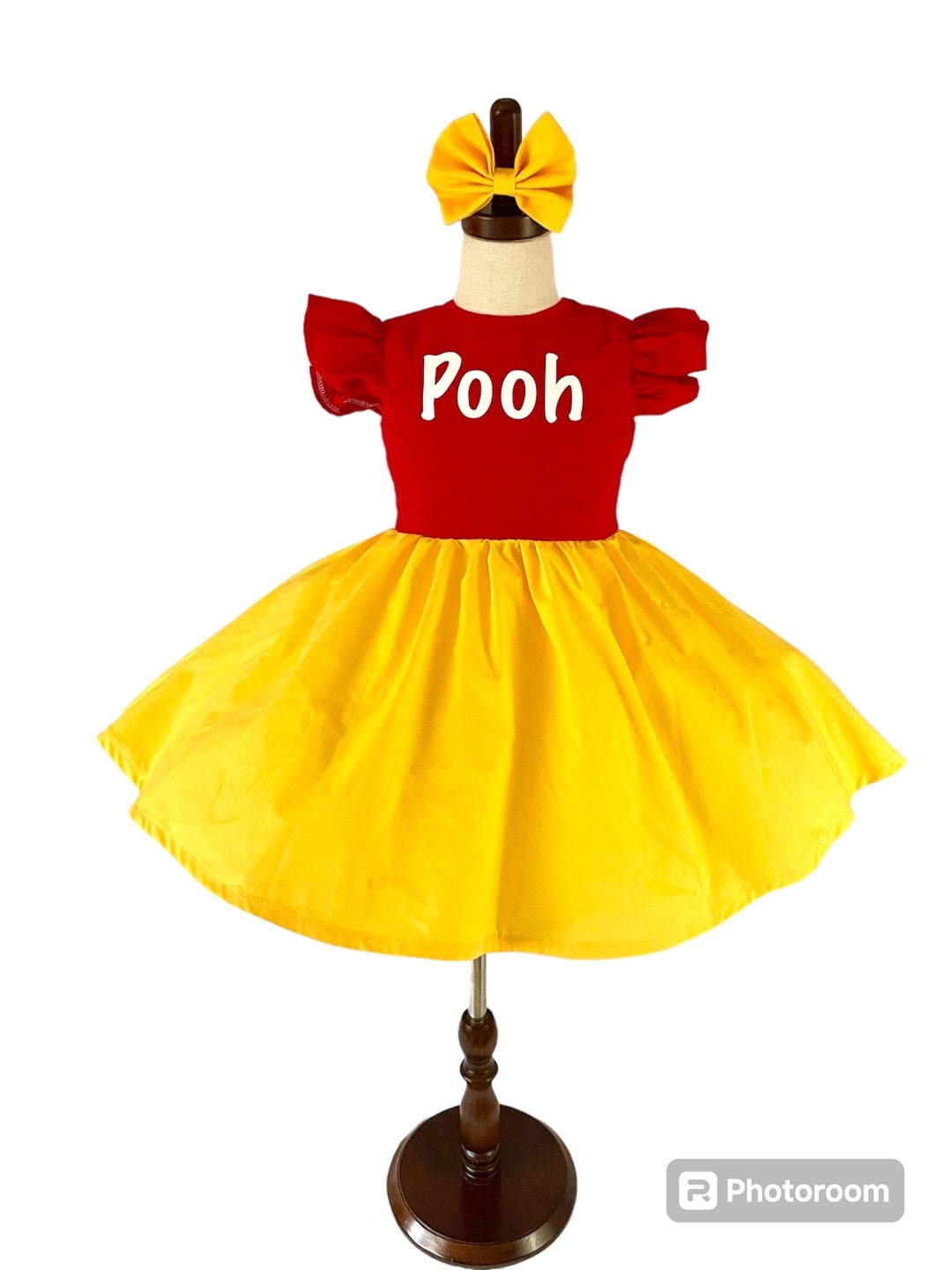 Winnie the Pooh Inspired Dress: Personalized Cotton Birthday Costume - Etsy