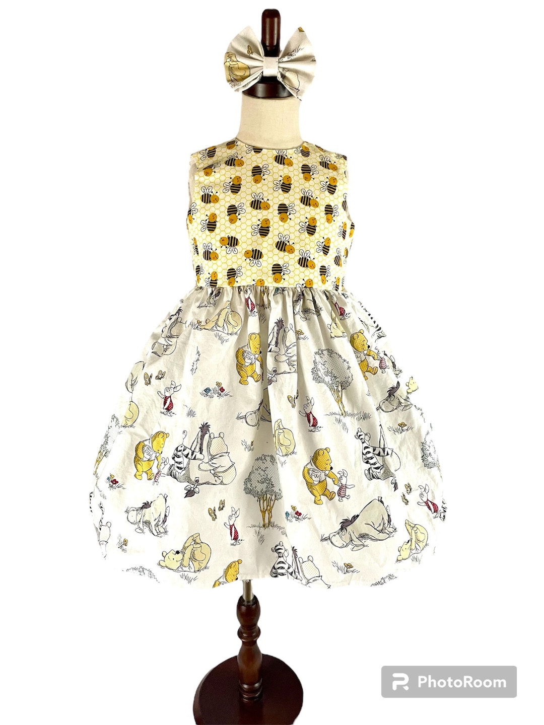 Winnie the Pooh Dress, Winnie the Pooh Birthday Dress, Girl, Baby ...