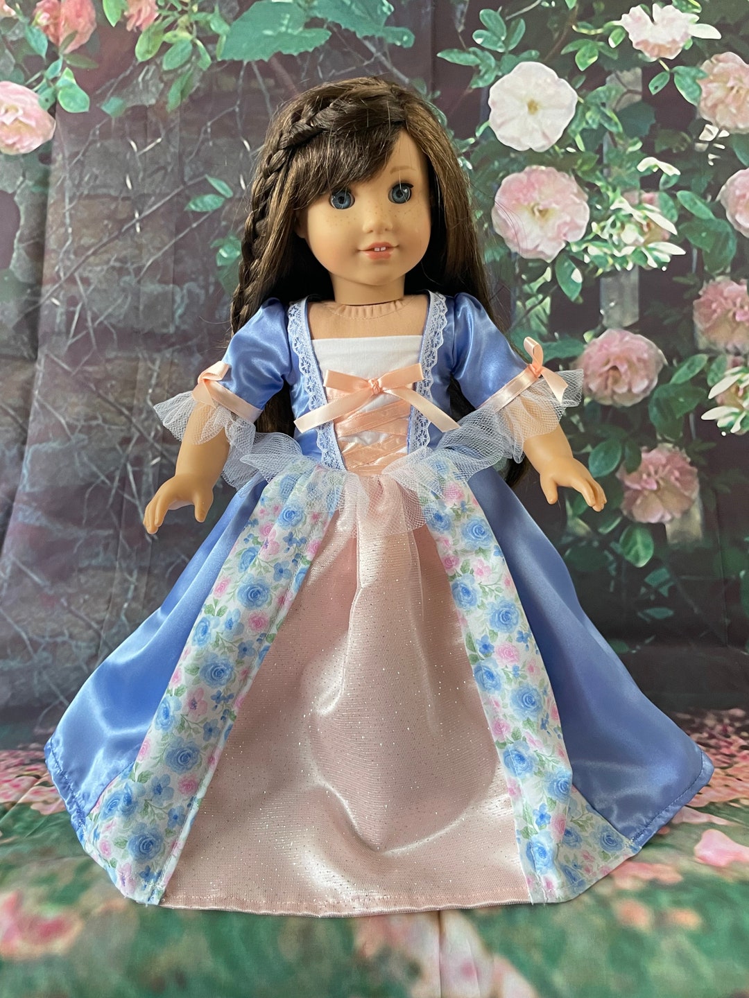 18 Inch Doll Colonial Formal Dress, Erika Dress, Erika the Pauper Dress ...