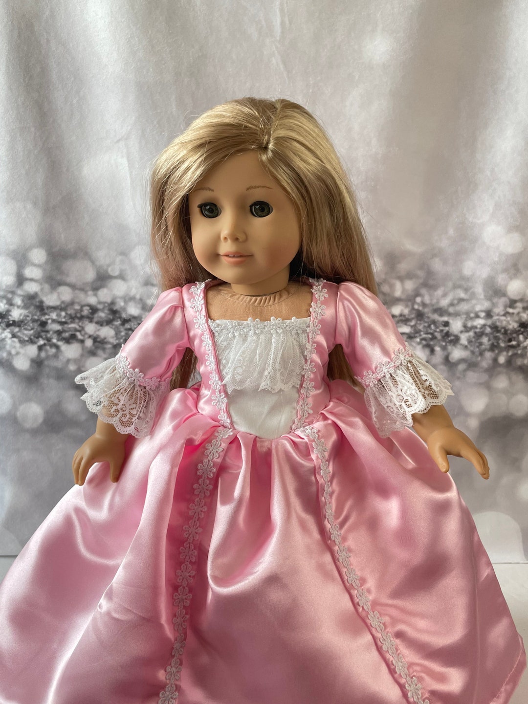 Hamilton Schuyler Sister's Doll Dress, Pink Angelica Dress, 18 Inch ...