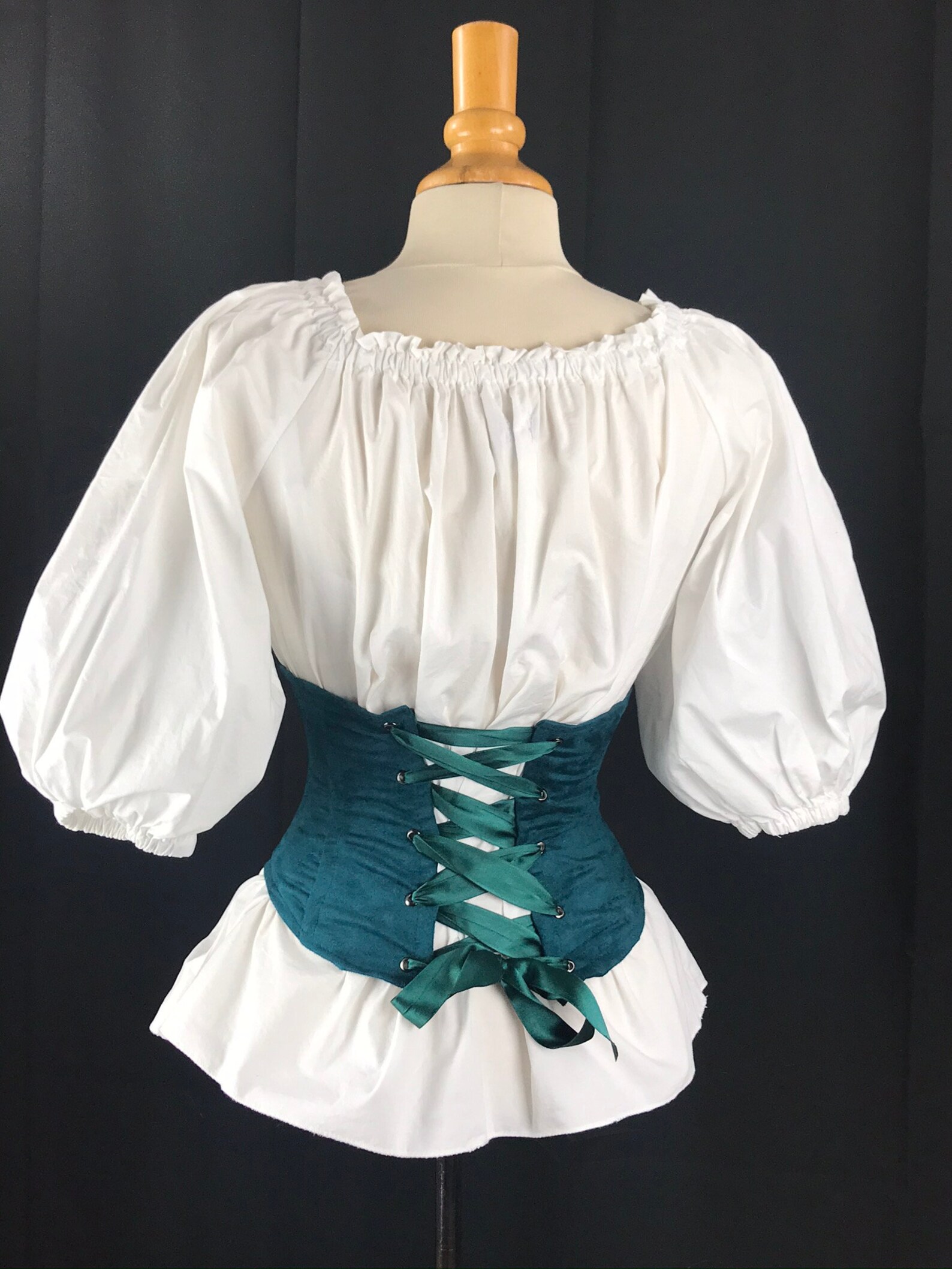 Corset vert émeraude inspiration médiévale style elfique - Etsy France