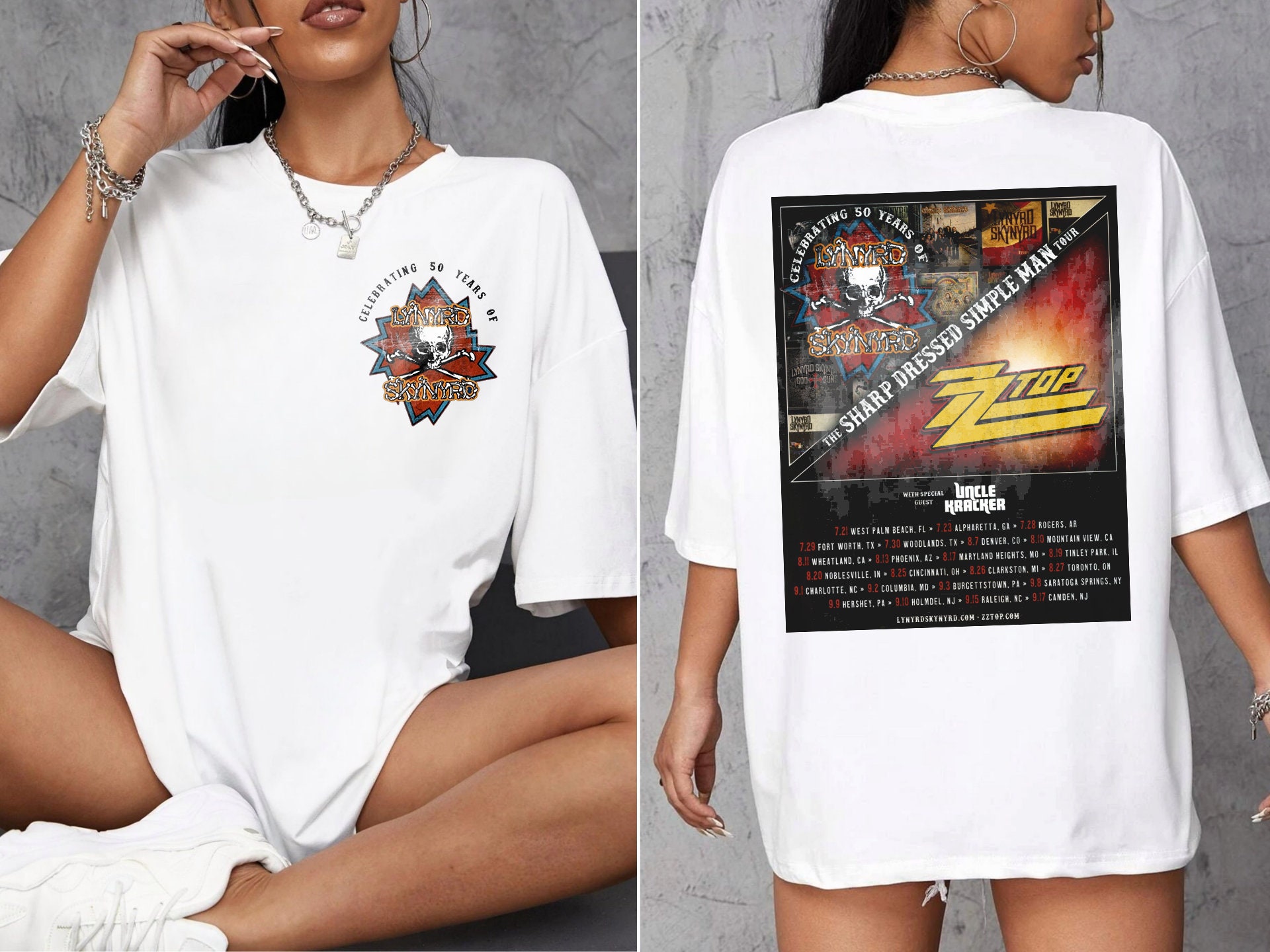 Lynyrd Skynyrd Tour 2023 Shirt, The Sharp Dressed Simple Man Tour 2023 ...