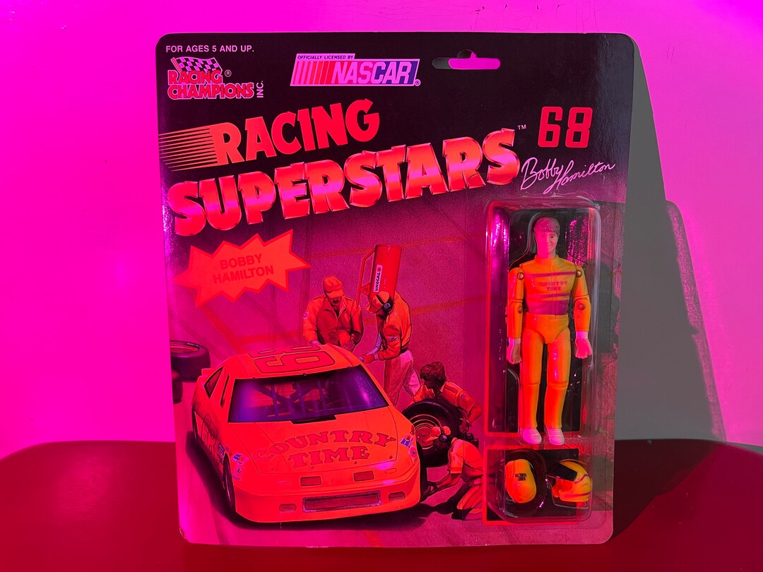 Vintage NASCAR Racing Champions Superstars Bobby Hamilton Action Figure ...