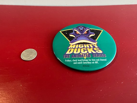 Disney Mighty Ducks The Animated Series TV Pinback Bu… - Gem