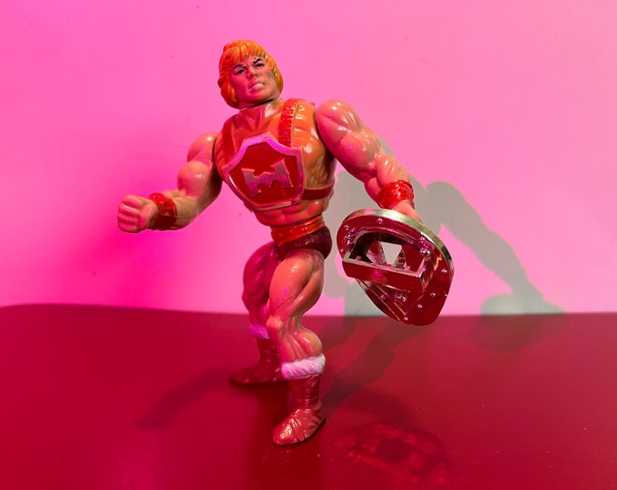 Vintage MOTU He-man Thunder Punch Action Figure With Cap Gun Pop ...