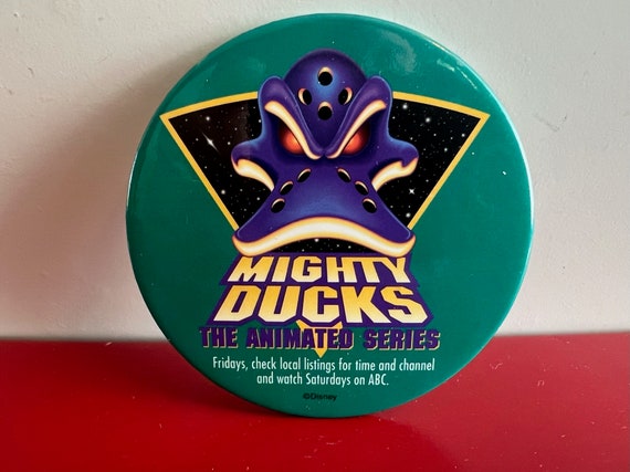 Disney Mighty Ducks The Animated Series TV Pinback Bu… - Gem